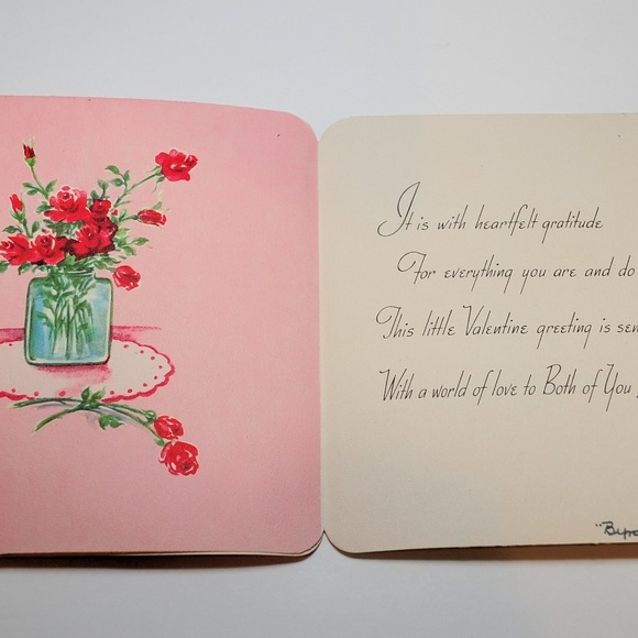 Vintage | Party Supplies | Vtg Valentines Day Folded Card Lot Of 2 Mom ...